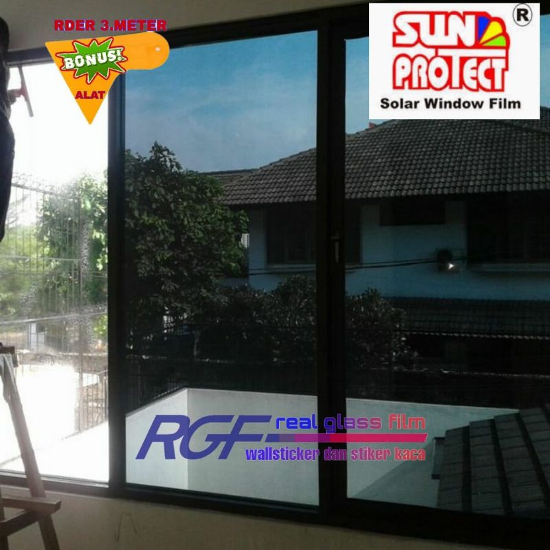 Jual STIKER KACA FILM GEDUNG MOBIL RUMAH RIBEN HITAM PEREDAM PANAS VARIASI JENDELA KACA RUMAH ...