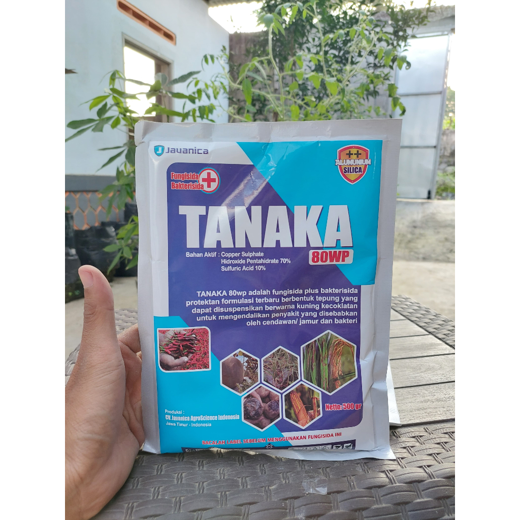 Jual Tanaka 80WP Fungisida & Bakterisida Pengendali Layu fusarium ...