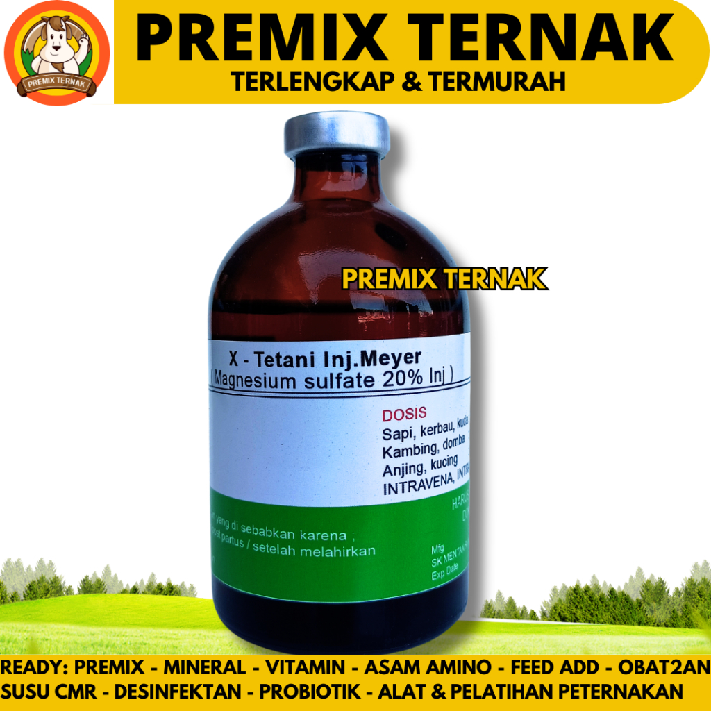 Jual X TETANI INJ 100ML MEYER - Obat Kejang Otot Pada Hewan Keracunan ...