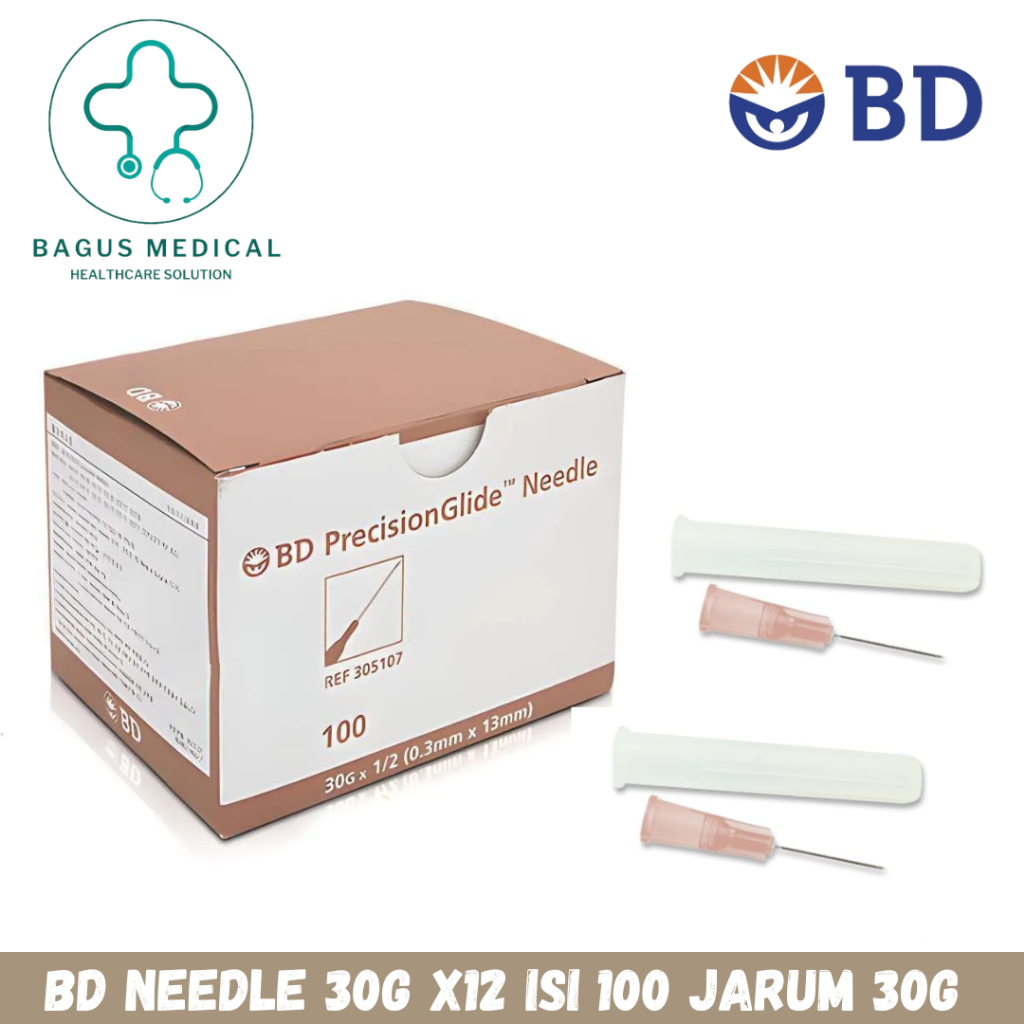 Jual Bd Needle 30g X12 Isi 100 Jarum 30g | Shopee Indonesia