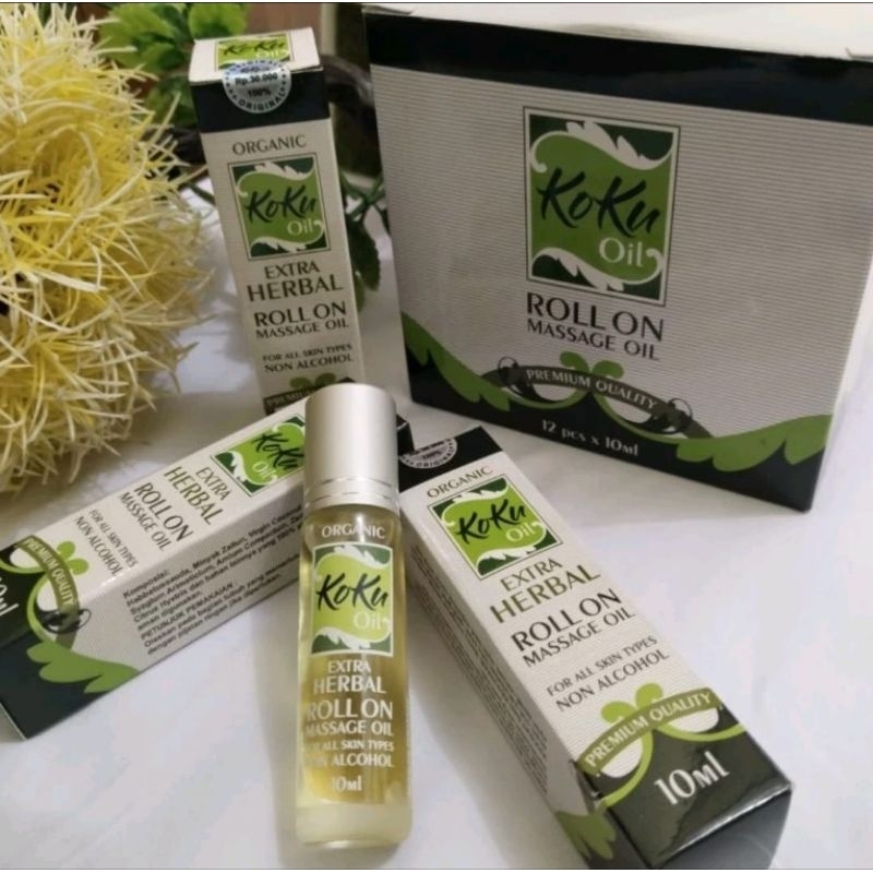 Jual KOKU OIL 3 BOTOL 10 ML PAKET 3 PCS MINYAK KOKU ESSENSIAL AROMATIC ...