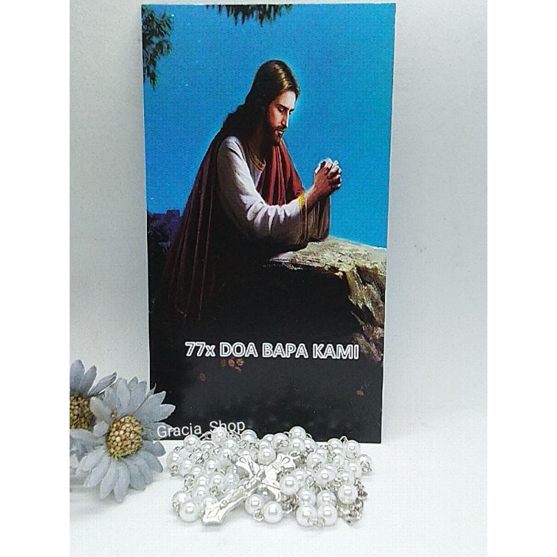 Jual Paket Lembar Doa dan Rosario 77 X Doa Bapa Kami | Shopee Indonesia