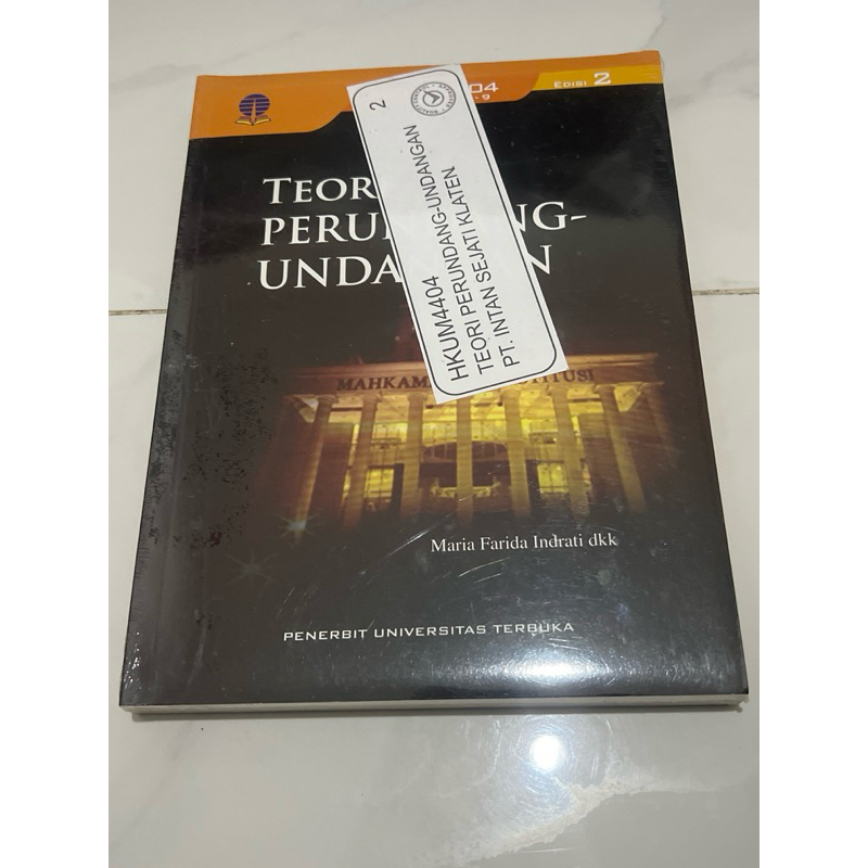 Jual BUKU TEORI PERUNDANG-UNDANGAN - MARIA FARIDA INDRATI DKK | Shopee Indonesia