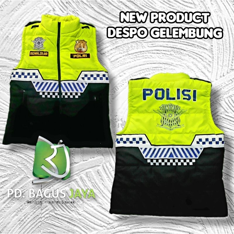 Jual Rompi gelembung polisi terbaru, rompi polantas fullset logo dan ...