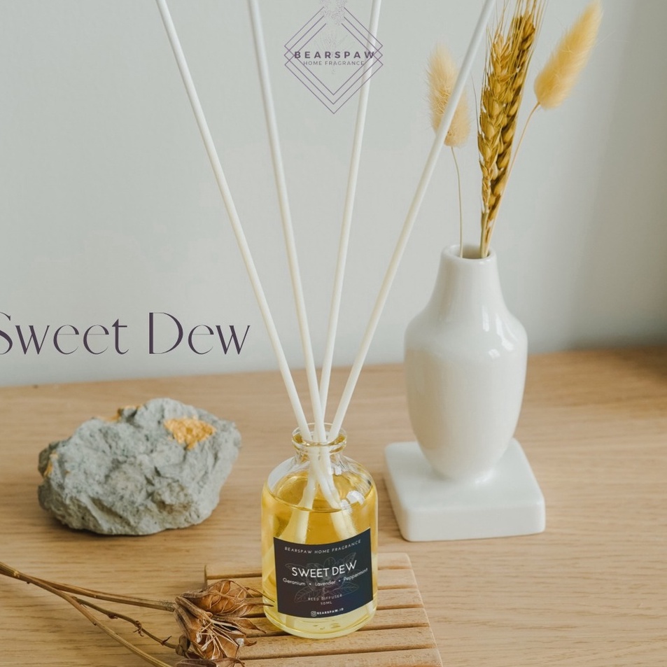 Jual Bearspaw Essential Oil Reed Diffuser Sweet Dew Geranium 5ml ...