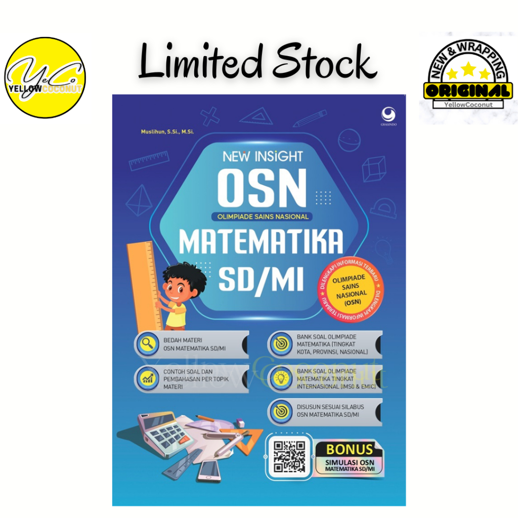 Jual New Insight OSN Olimpiade Sains Nasional Matematika SD/MI - Muslihun, S.SI., M.SI | Shopee ...