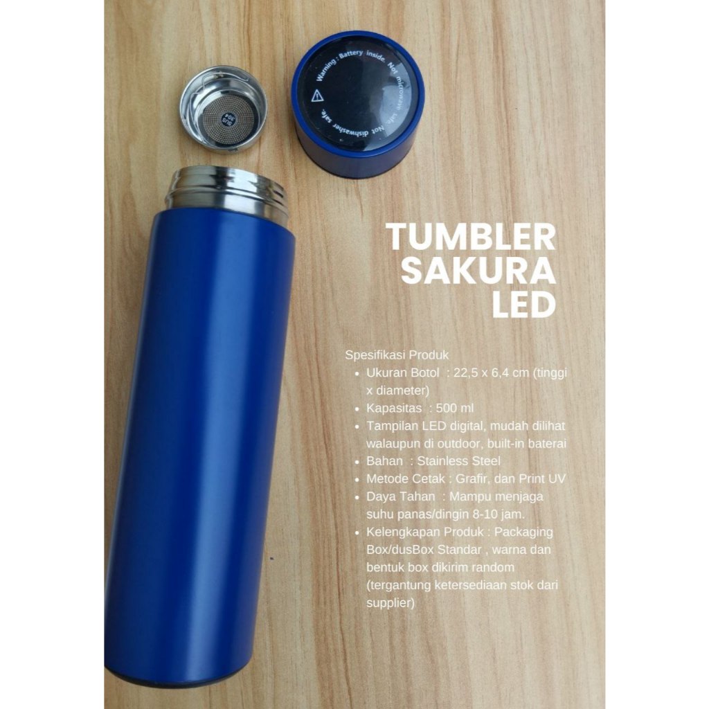 Jual Tumbler Sakura LED Laser Grafir/UV Print Promosi Souvenir ...
