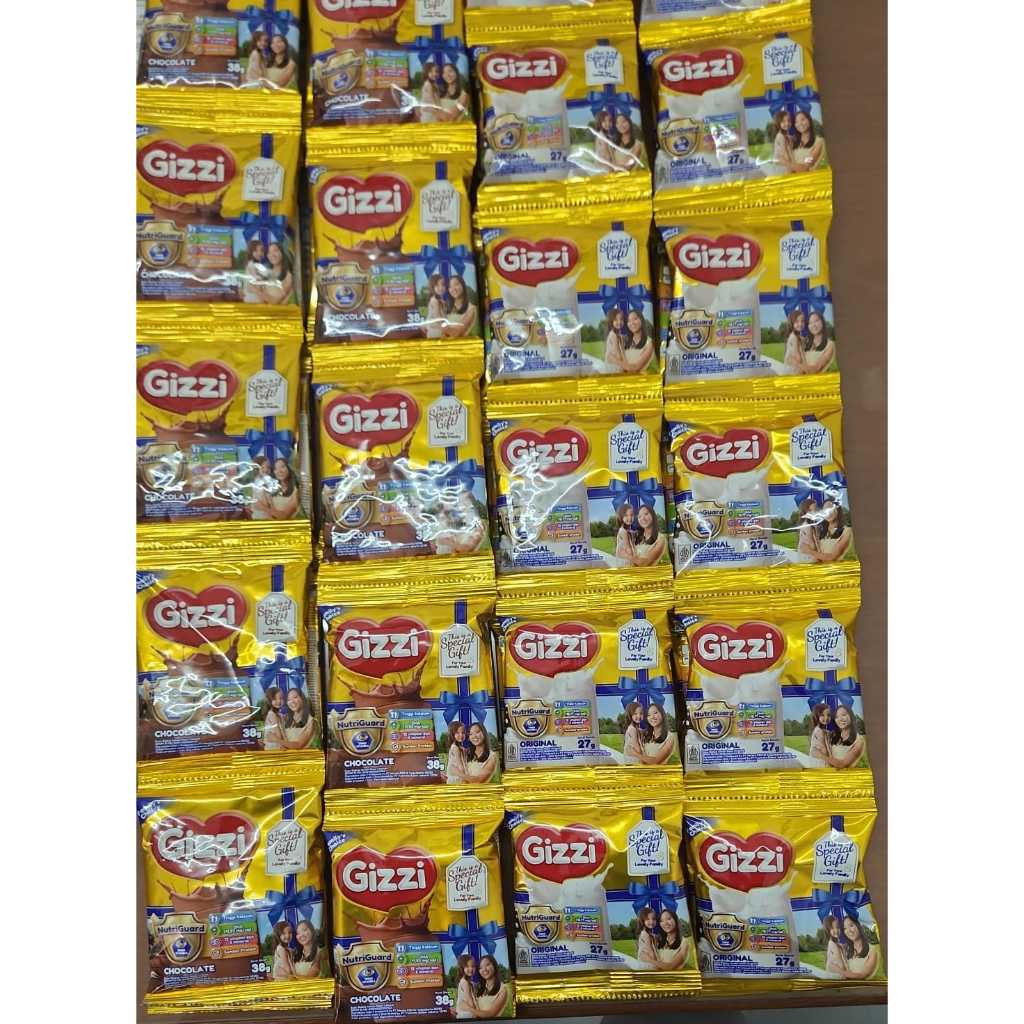 Jual Susu Bubuk Gizzi Kemasan Renteng Isi 12 Sachet | Shopee Indonesia