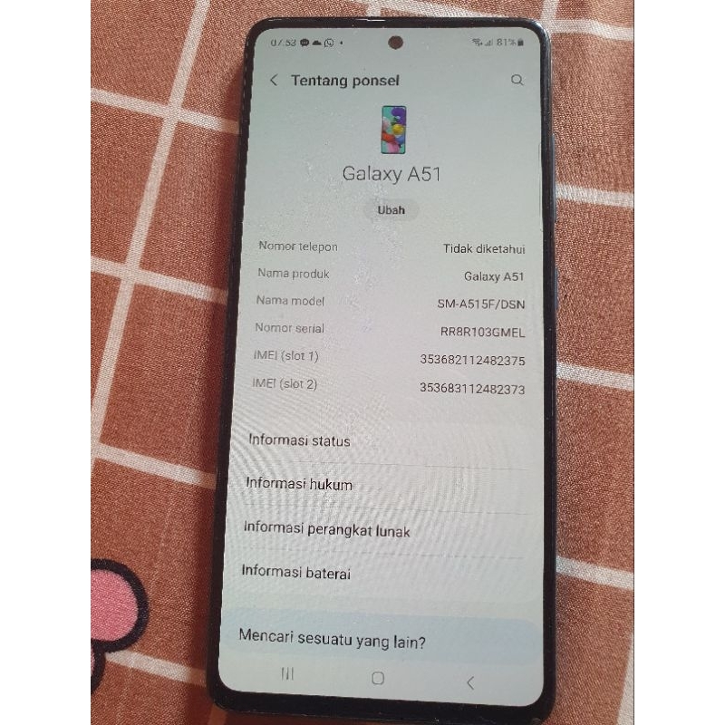 Jual Mesin A51 6/128gb | Shopee Indonesia