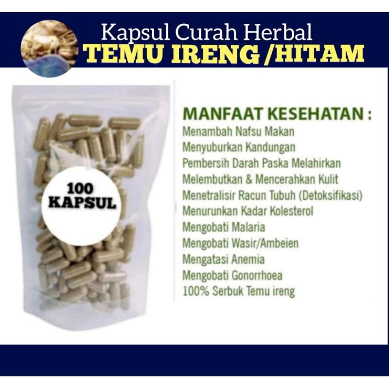 Jual Temu IReng/Temu Hitam kapsul Curah Herbal 100 | Shopee Indonesia
