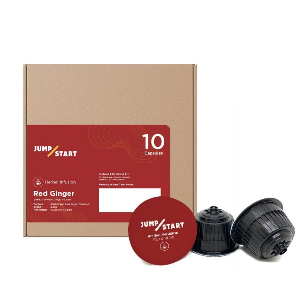 Jual JUMPSTART Red Ginger Herbal Infusion Capsule 1 box | 12.5gr x ...
