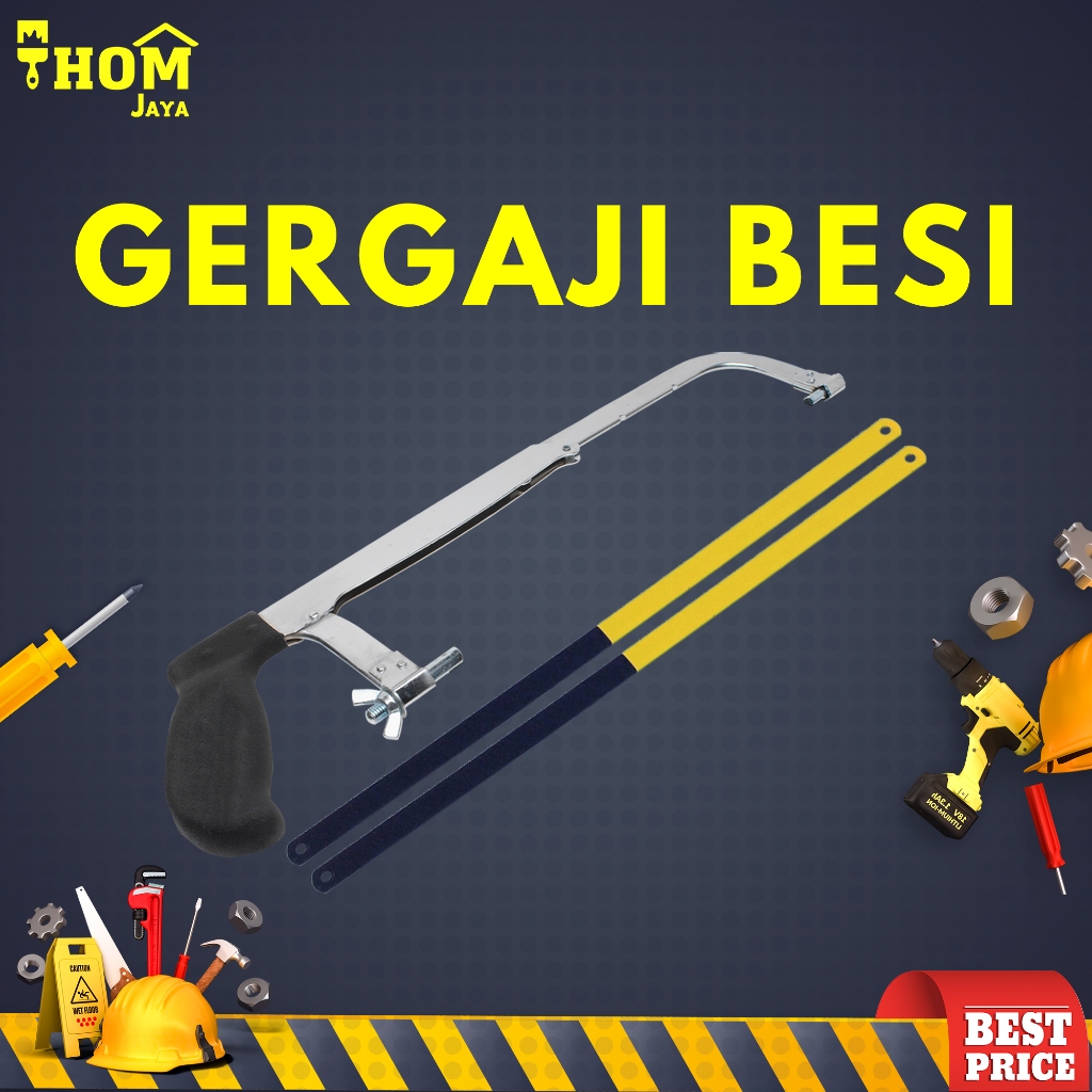 Jual GAGANG GERGAJI BESI / SET GERGAJI BESI 24 TPI (BONUS MATA GERGAJI ...