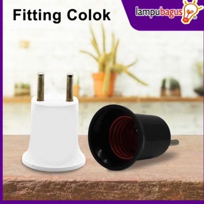Jual Fitting lampu colok colokan E27 murah tahan panas | Shopee Indonesia