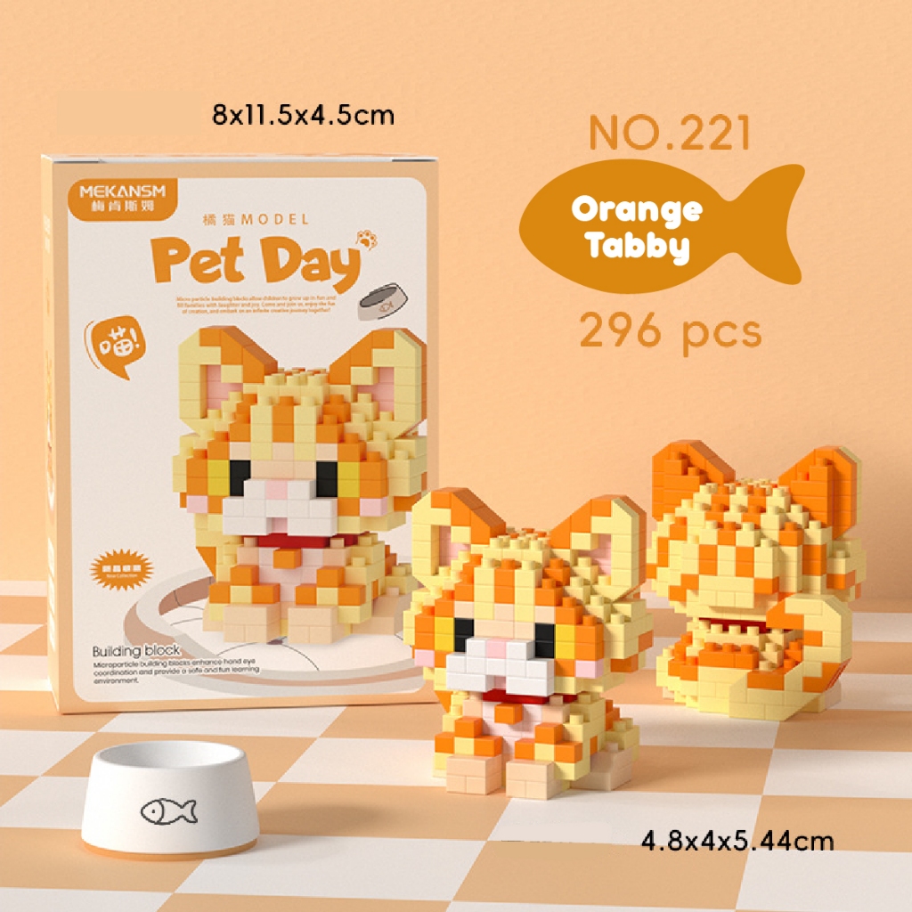 Jual BLOCK CITY - Puzzle Block Hachimi Dog & Cat Block Balok susun ...