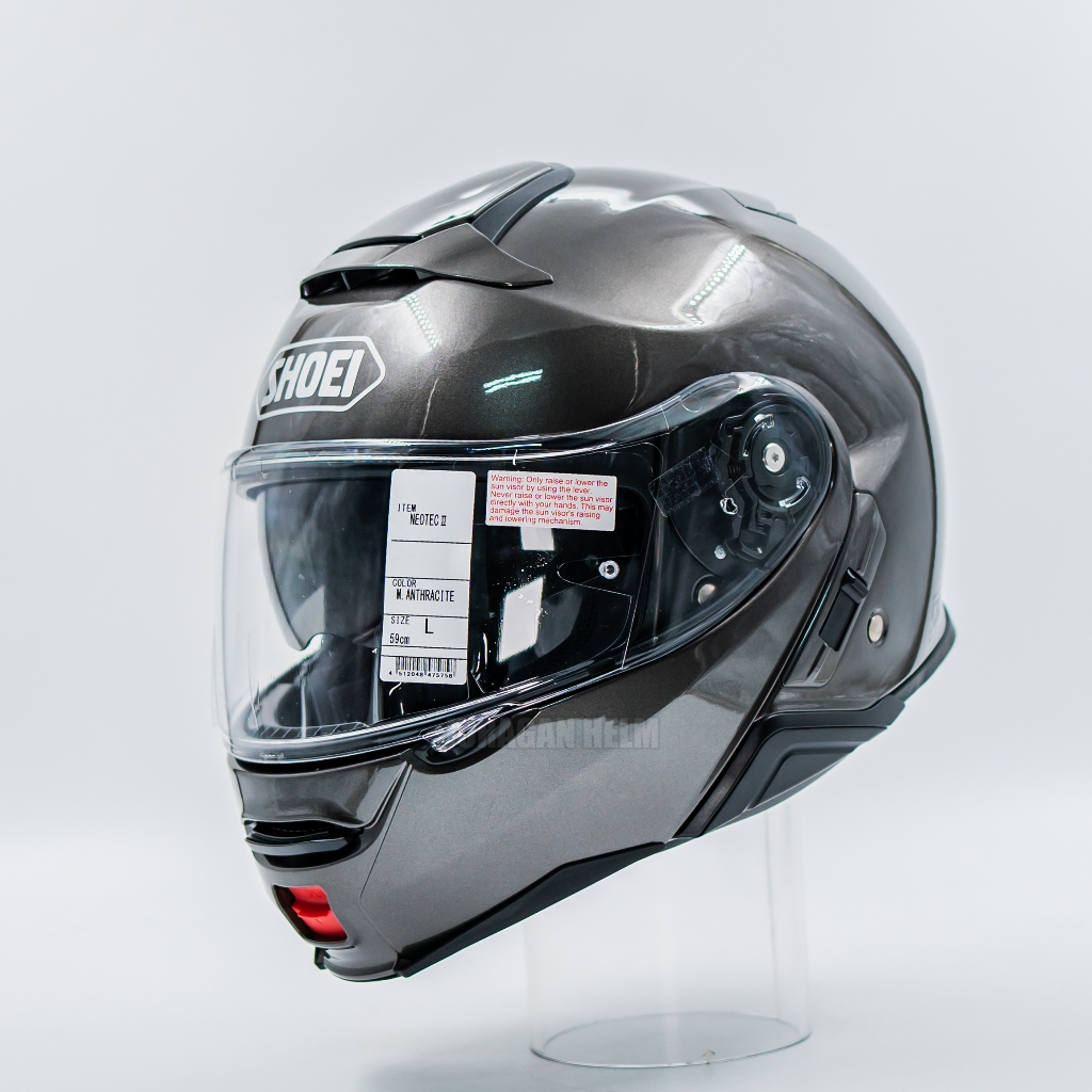 Jual Helm Shoei Neotec 2 Metallic Anthracite Double Visor Free Pinlock ...