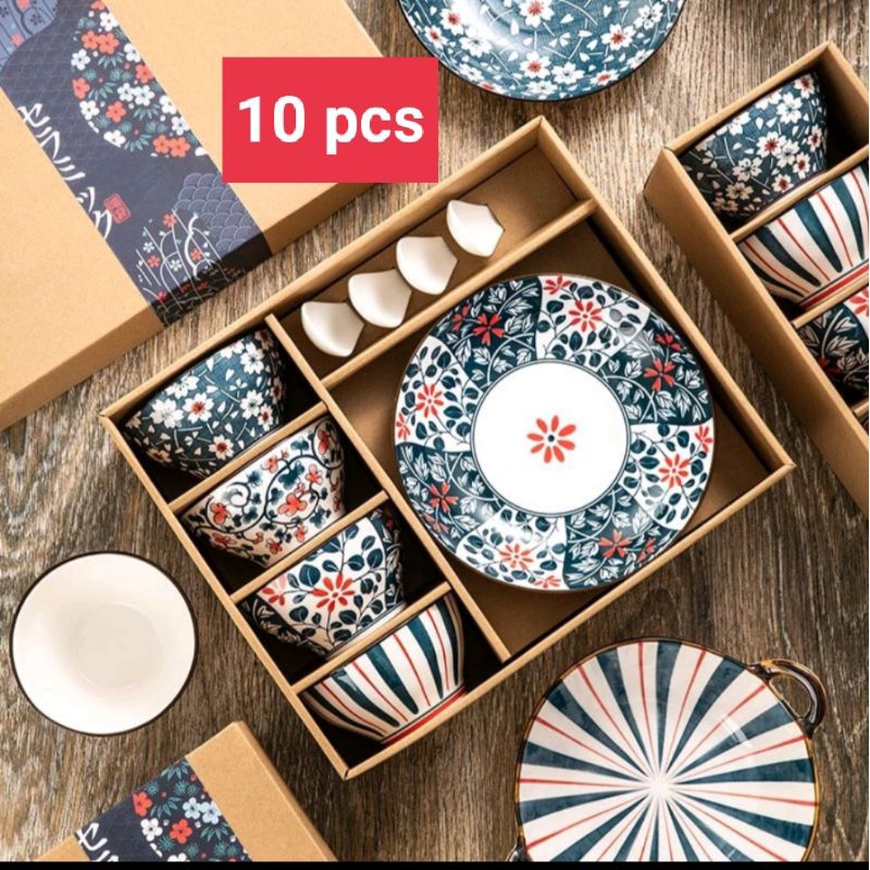 Jual Japanese Bowl Style / Japanese Dinner Set / Mangkok Keramik Motif ...