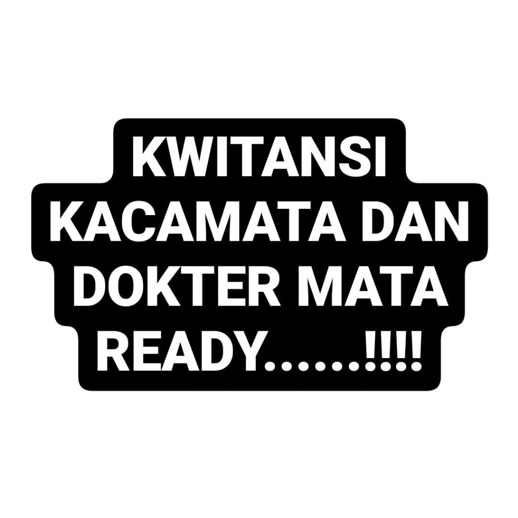 Jual ADA KWITANSI NOTA KACAMATA OPTIK DOKTER MATA | Shopee Indonesia