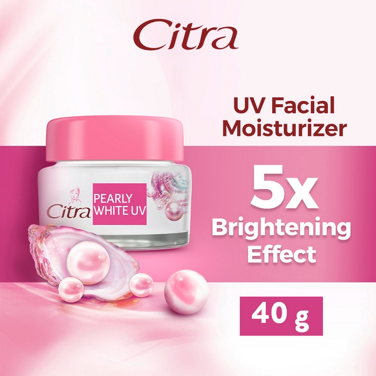 Jual Citra Moisturizer Krim Wajah Pearly Glow UV 40g | Shopee Indonesia