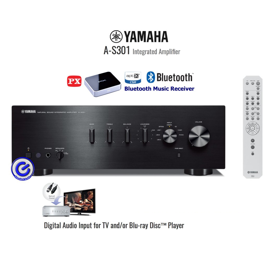 Jual Paket Yamaha AS301 AS 301 stereo amplifier PX Bluetooth ...