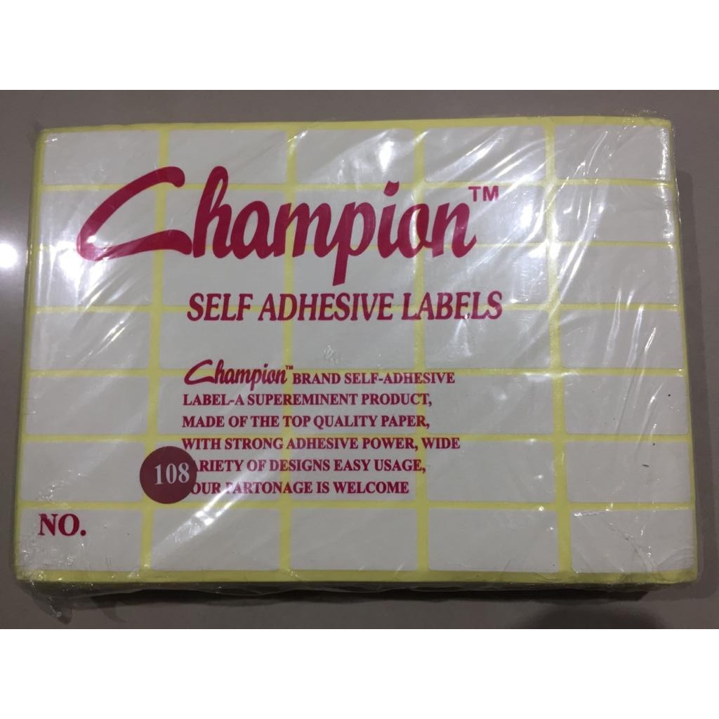 Jual LABEL CHAMPION STIKER NAMA LABEL STIKER LABEL UNDANGAN TULISAN ...