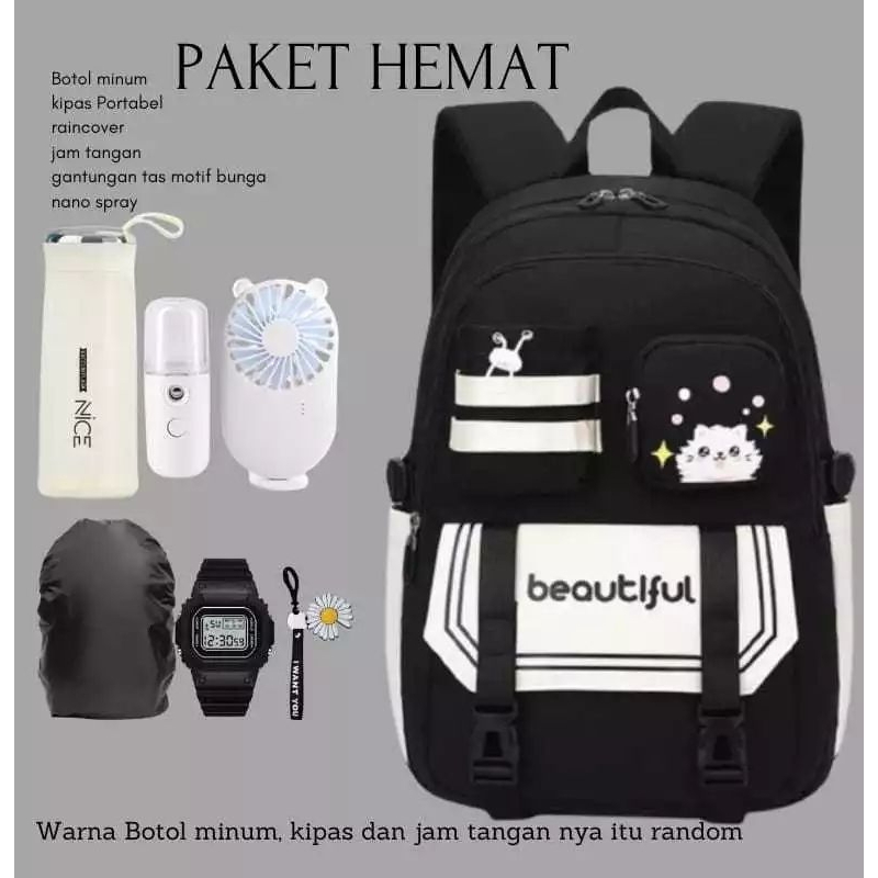 Jual Tas ransel sekolah anak SD SMP banyak ruang banyak bonus lucu terbaru tas anak cewek ...