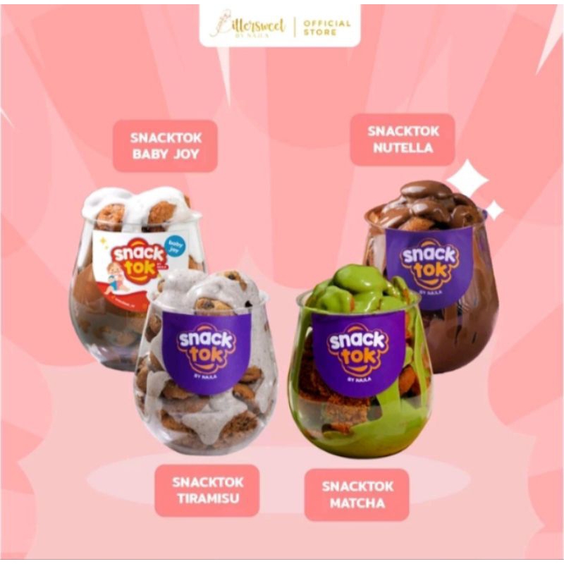 Jual ((READY STOCK))SNACKTOK BITTERSWEET BY NAJLA | Shopee Indonesia