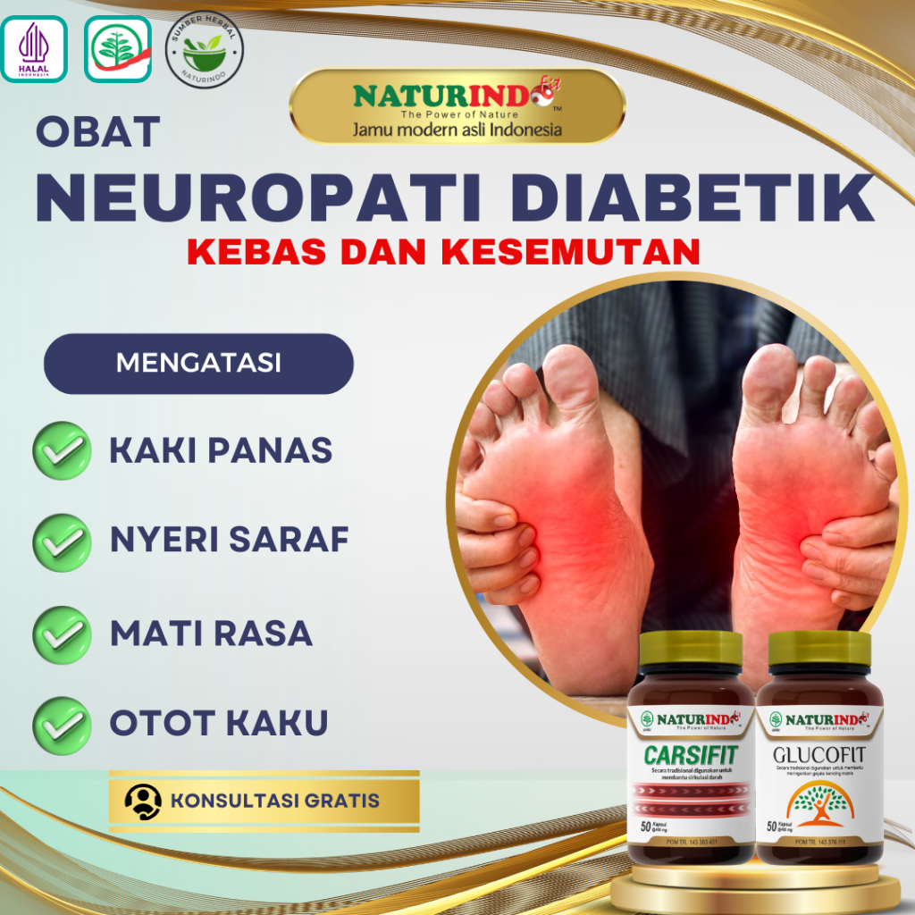 Jual Obat Neuropati Diabetik Nyeri Saraf Kaki Panas Mati Rasa Kebas ...