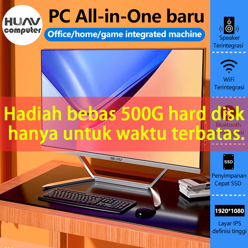 Jual HUAV Kios Komputer Full Set All-in-One PC Baru, Prosesor Core i5 8400,Layar 24/27 Inci ...
