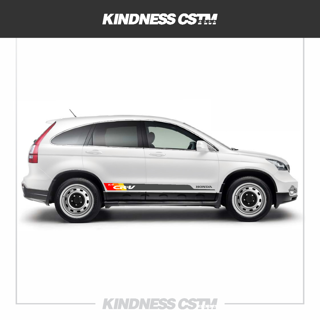 Jual sticker striping samping side striping, decal honda crv gen3 ...