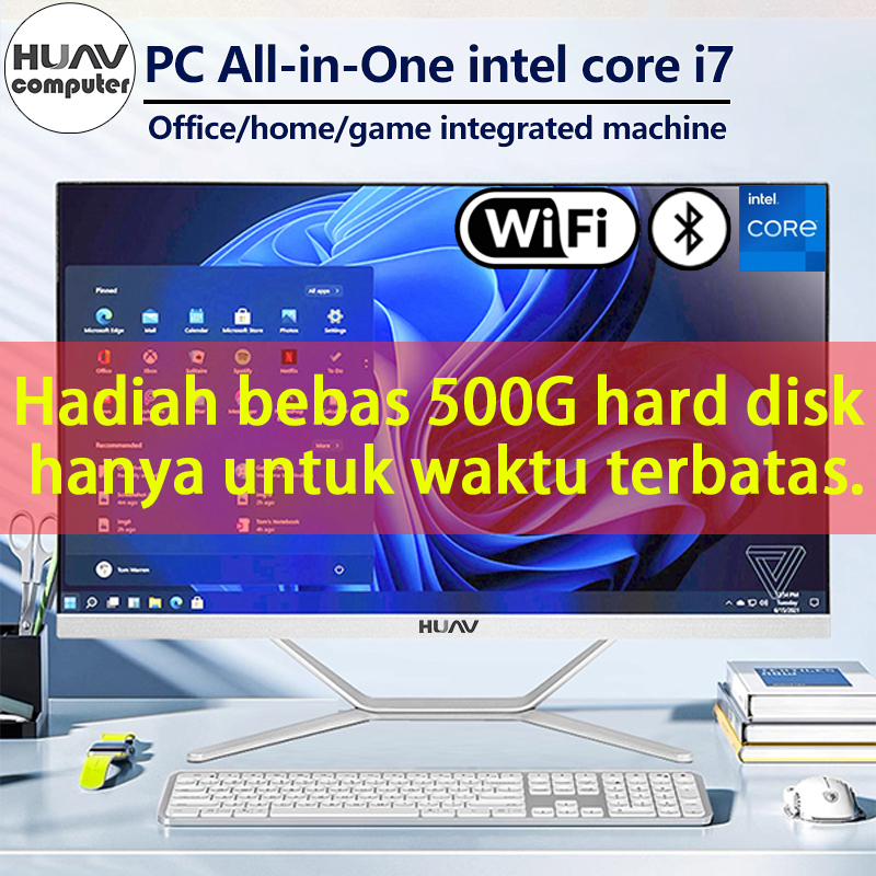 Jual HUAV Komputer Full Set All-in-One PC Baru, Prosesor Core i7 konfigurasi tinggi,Layar 24/27 ...