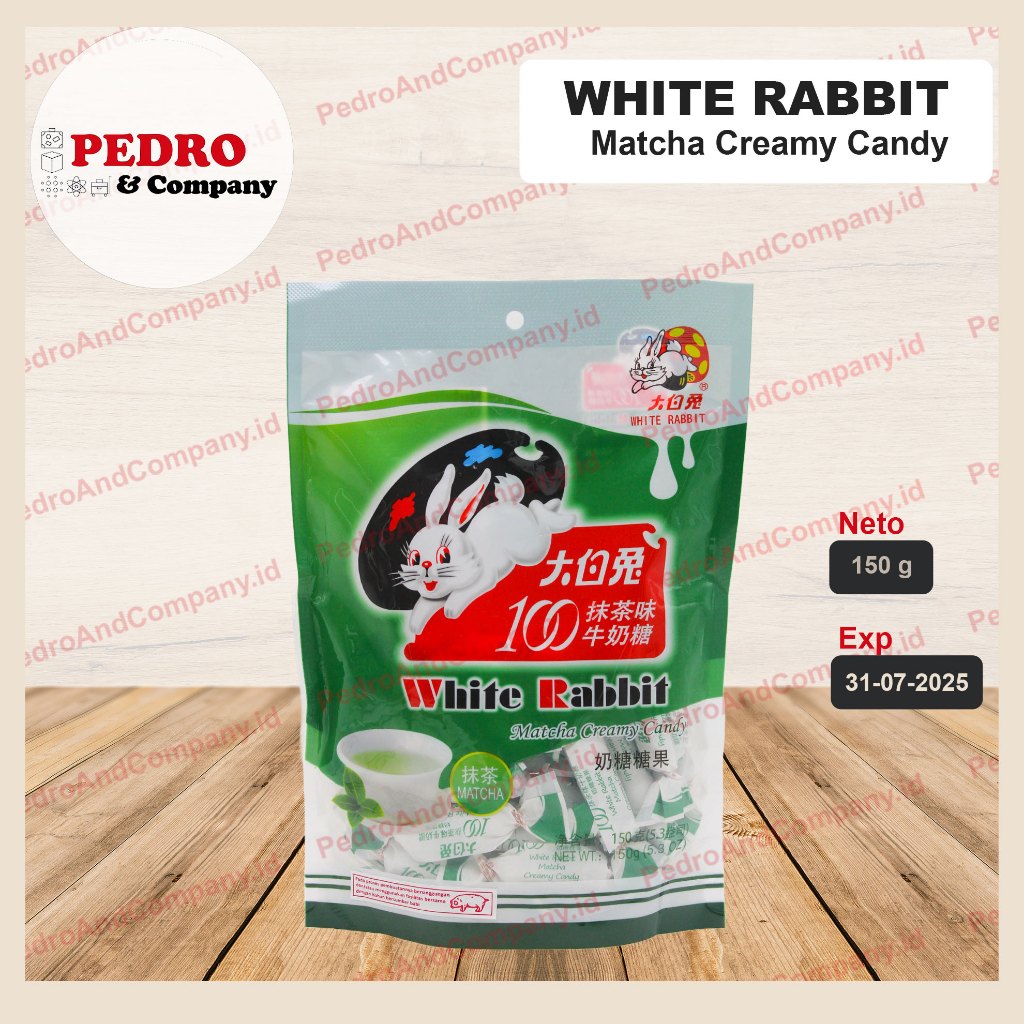 Jual White rabbit MATCHA CREAMY candy 150 gram permen kelinci sweets ...
