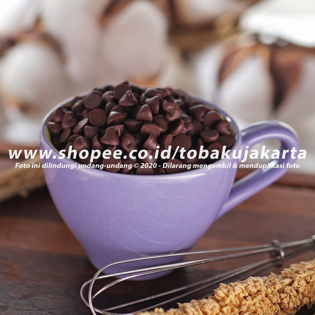 Jual Tulip DARK Chocolate Chips 250gr Chocochips Coklat Chip Besar 6mm ...