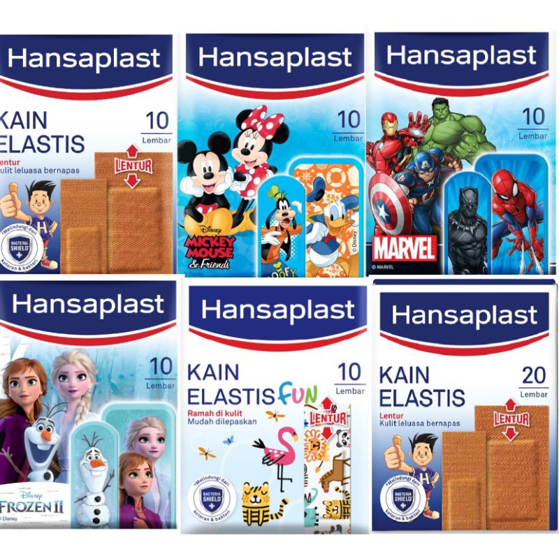Jual HANSAPLAST Plaster Luka Mix isi 10 20 Fun Disney Mickey Frozen ...