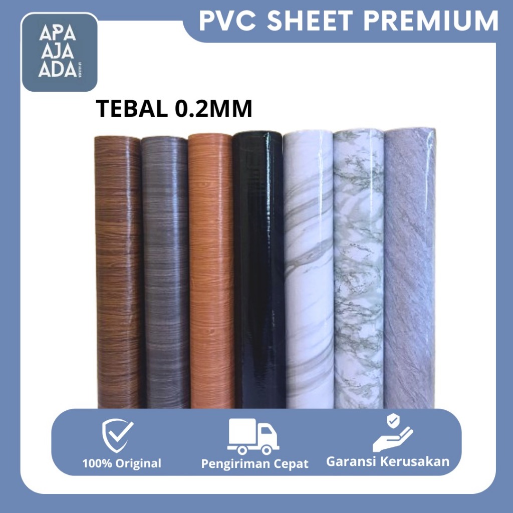 Jual PVC SHEET (Sudah ada Lem)//Deco Sheet pelapis furniture/ sticker ...