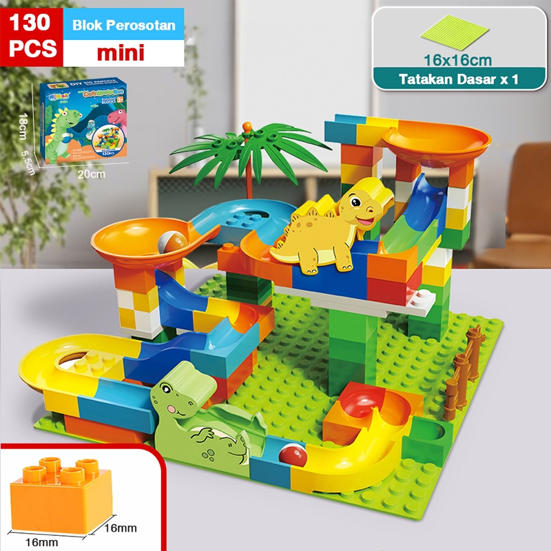 Jual Uoptoy Balok Susun Mainan Anak Building Brick Balok Susun Track ...