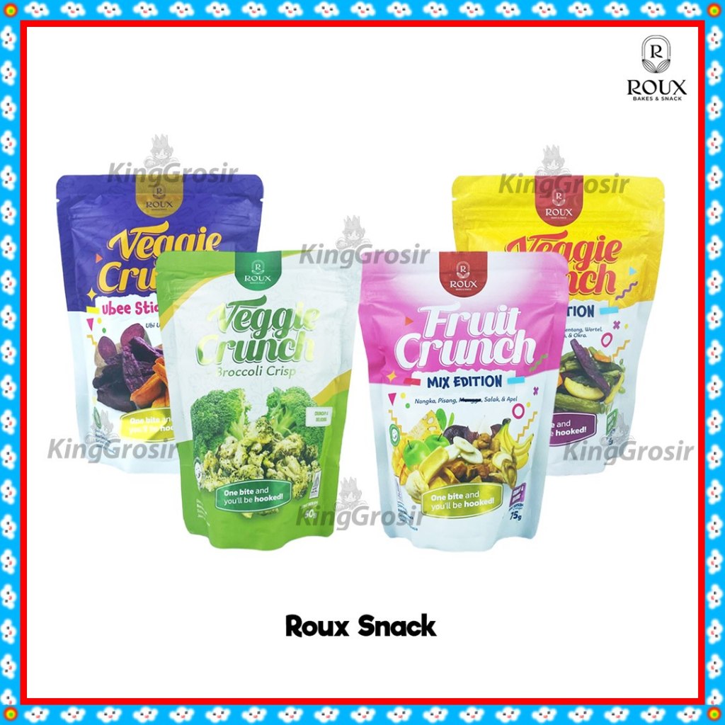 Jual ROUX Veggie Crunch / Roux Fruit Crunch / Brown Crisp Roux Healthy ...