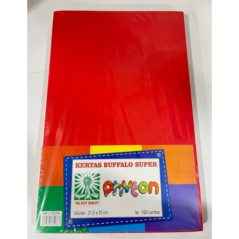 Jual Kertas Buffalo Kertas Cover Jilid ukuran Folio F4 - 100 Lembar ...