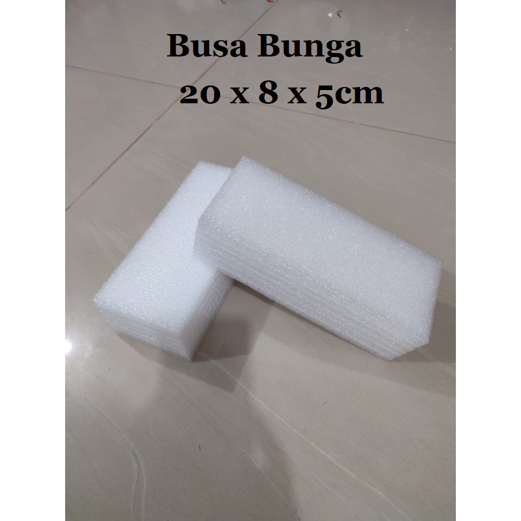 Jual Foam Busa bunga Putih / Oasis busa bunga kering / Oasis buket ...