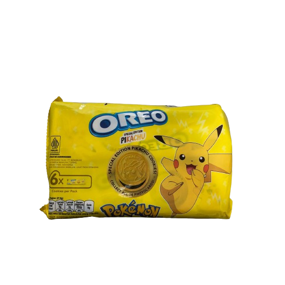 Jual Oreo Pokemon Banana Pikachu/Oreo Banana Special Biskuit Coklat ...