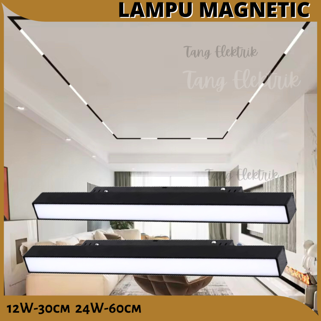 Jual Lampu Magnetic LED Flood Light Magnetic Track Light Universal ...