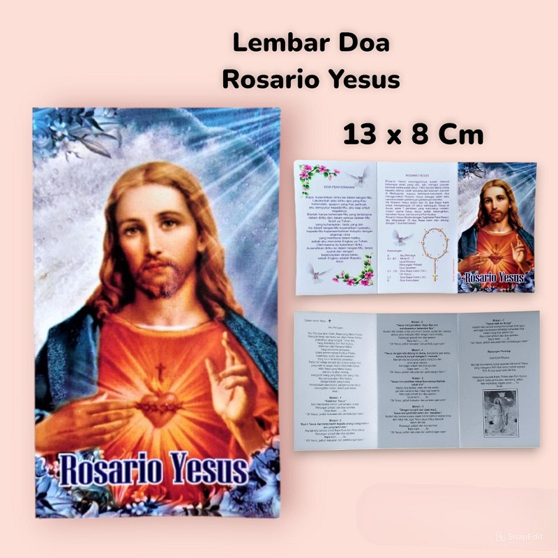 Jual Lembar Doa Katolik Novena 3 Salam Maria Traktat Lembaran Kaplet Buku Kartu Selebaran ...