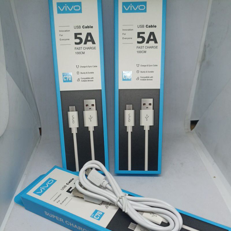Jual KABEL DATA UNTUK SEMUA TIPE HP VIVO MICRO USB KABEL FAST CHARGING ...