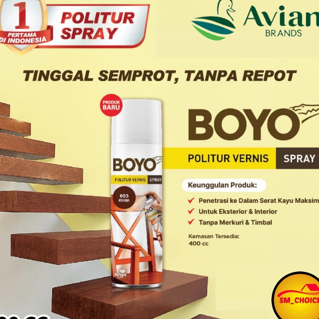 Jual D2289 AVIAN BOYO POLITUR SPRAY POLITUR SEMPORT POLITUR BOYO ...