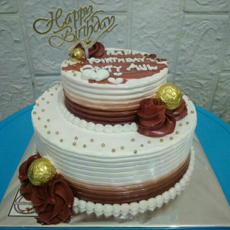 Jual kue ultah susun 16cm & 10cm (Susun Mini/kecil) | Shopee Indonesia