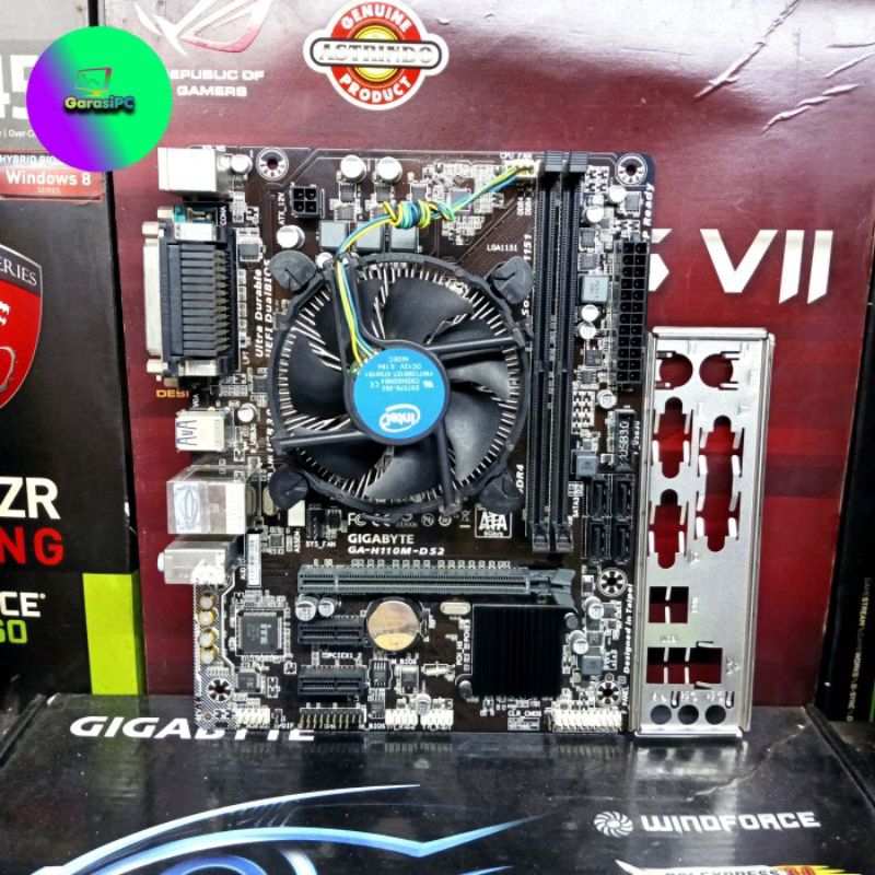 Jual Motherboard Gigabyte GA-H110M-DS2 Processor Intel® Core™ i3-6100 3.70GHz SkyLake Socket LGA ...
