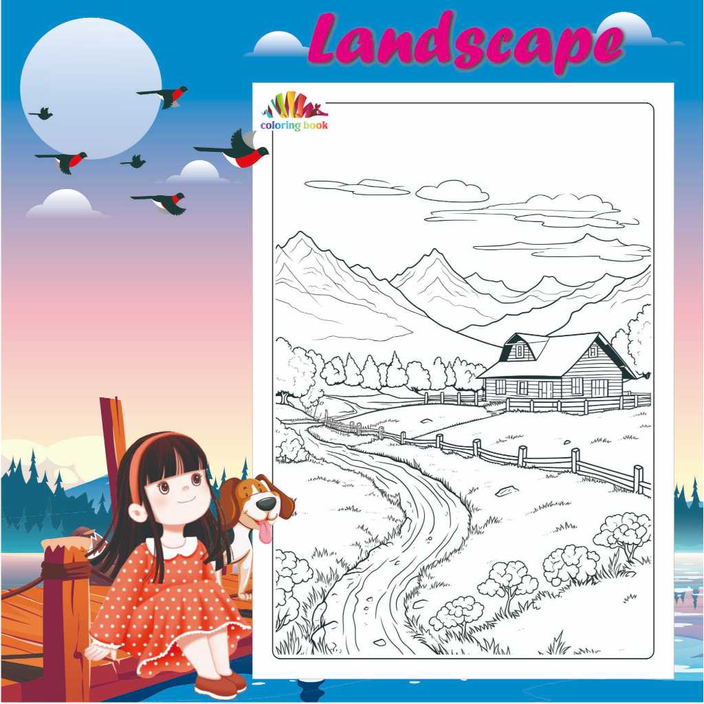 Jual KERTAS MEWARNAI / COLORING / KERTAS GAMBAR / LANDSCAPE / KERTAS ...