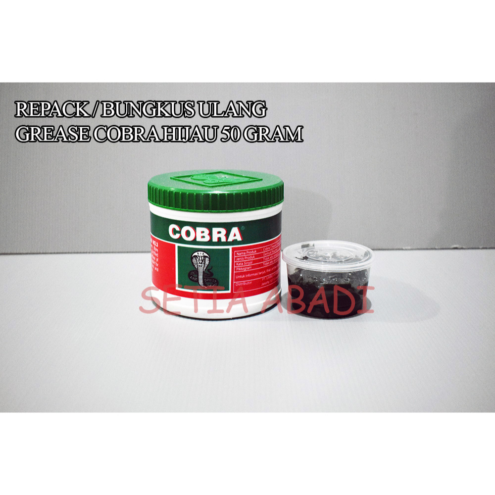 Jual STEMPET ECERAN / GREASE COBRA HIJAU BERAT 50 GRAM (REPACK ...