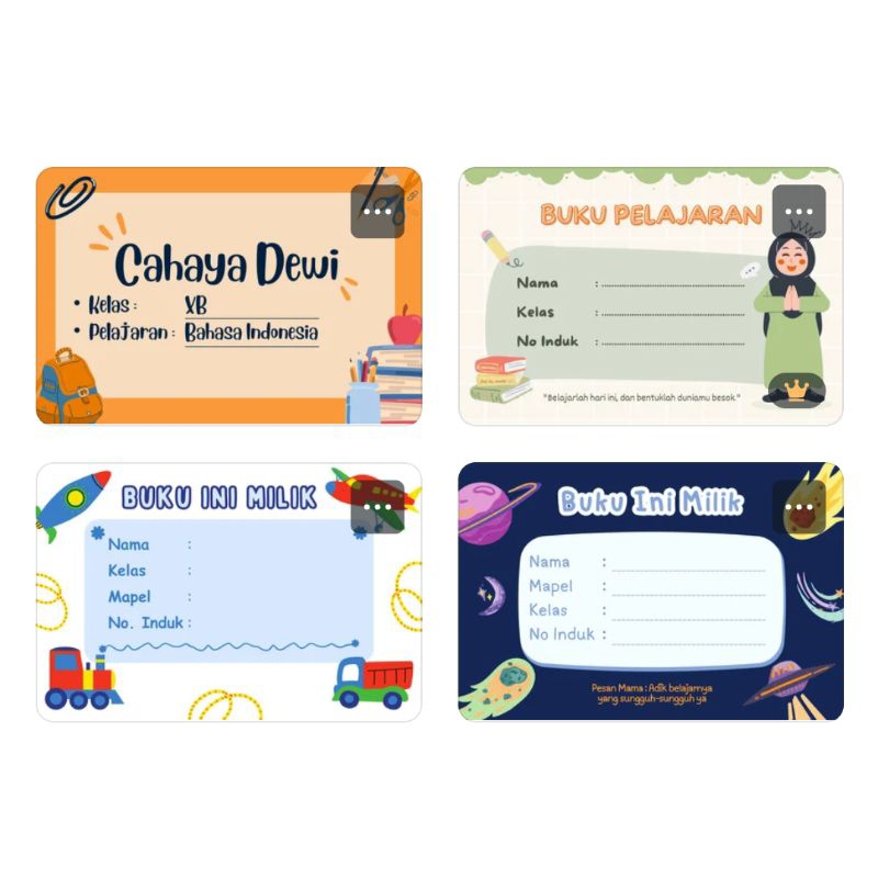 Jual stiker label buku anak | Shopee Indonesia