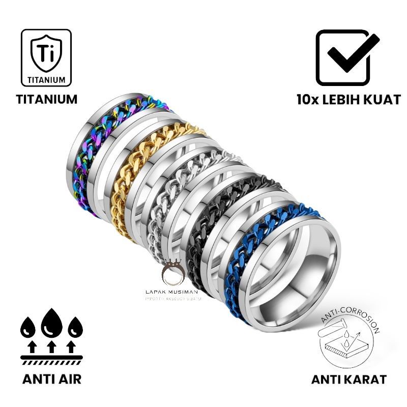 Jual CINCIN PRIA COWOK KEREN TITANIUM ANTI KARAT ANTI LUNTUR MODEL ...