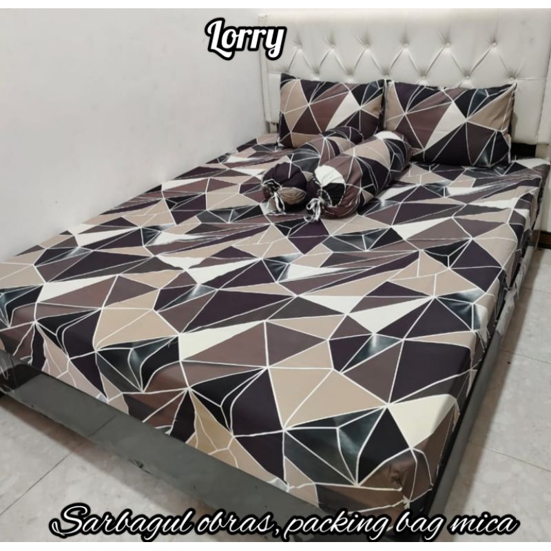 Jual SPREI HOMEMADE SPREI KARET SUDUT MOTIF ABSTRAK STAR GOLD HITAM ...
